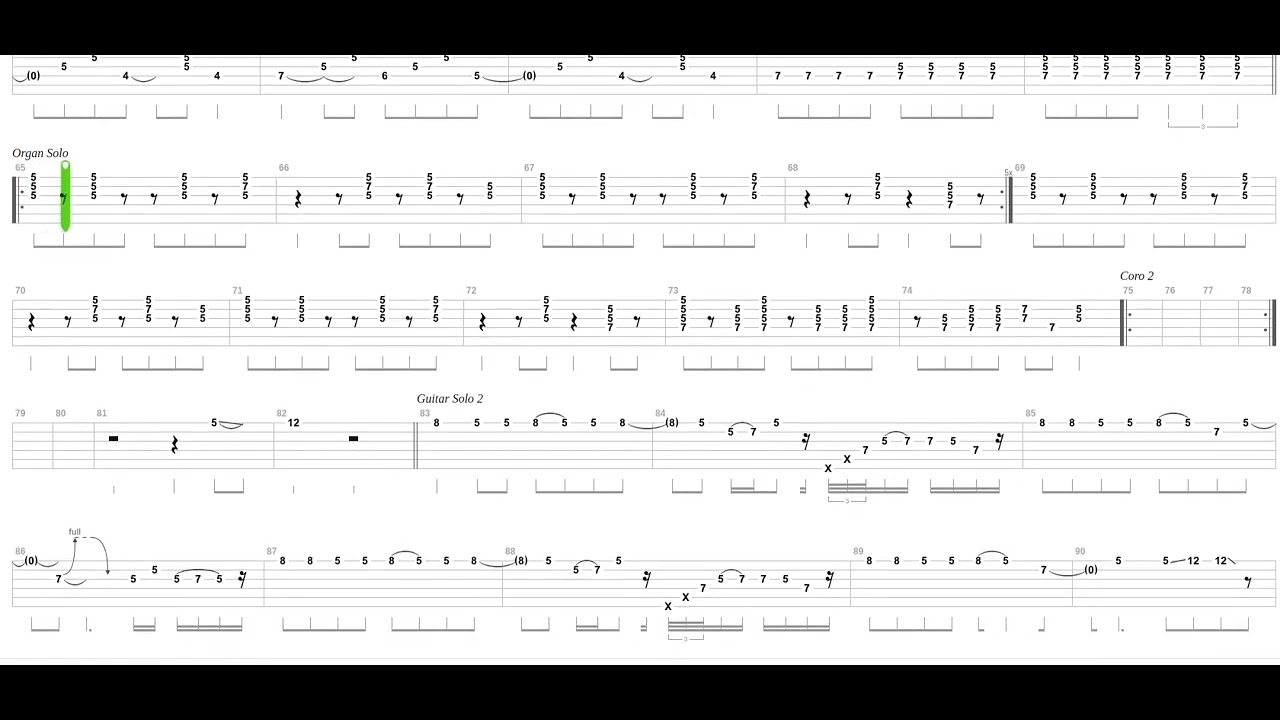 Oye Como Va Tab by Carlos Santana + Guitar only + Guitar tab - YouTube