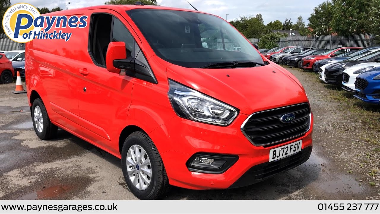 Ford Transit Custom Limited 300 SWB 2.0L 130PS 6 Speed in Race Red at ...