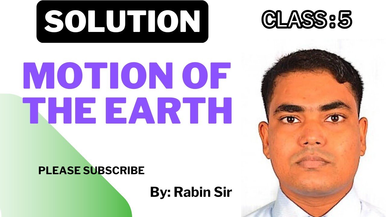 Class:5 Motion Of The Earth Solution (From ocean book publication) #ocean #nepal - YouTube