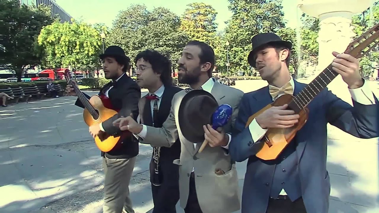 Troubadour band from Uruguay aims to spread music and joy - YouTube