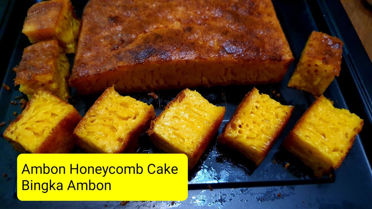 No Fail Authentic Ambon Honeycomb Cake | Bingka Ambon | ‎@DAPUR 2020 ...