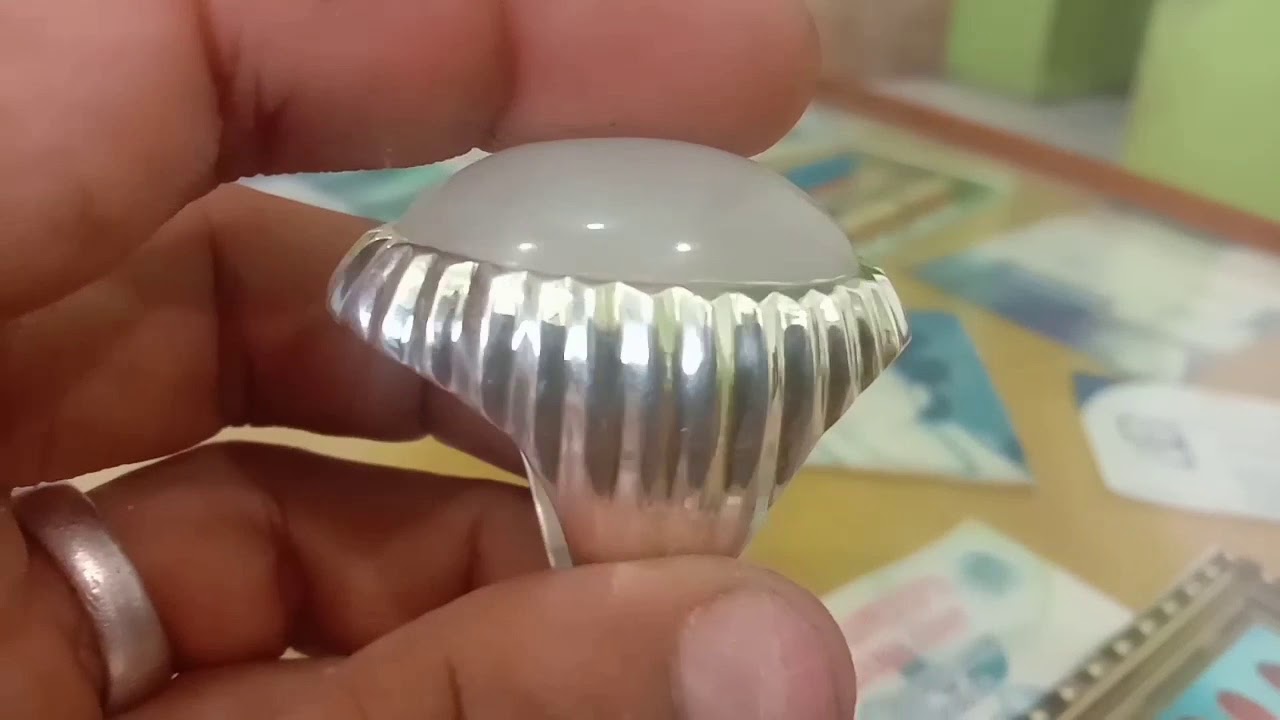 Ring perak batu akik - YouTube