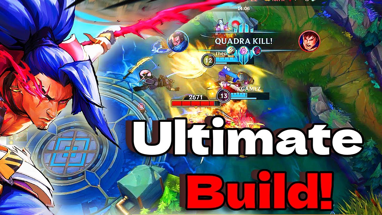 Wildrift - Newest and most broken Yasuo Build right now! (Quadra kill) - YouTube