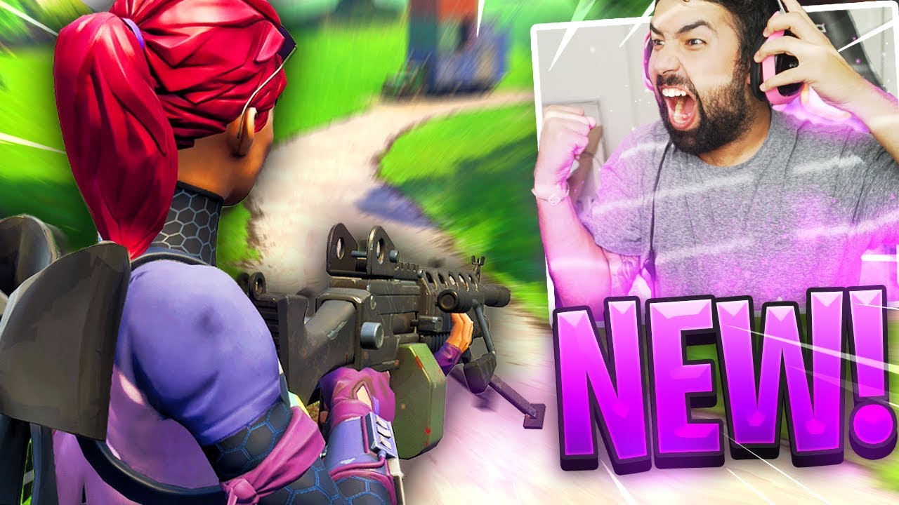 The OVERPOWERED NEW LMG in Fortnite - YouTube