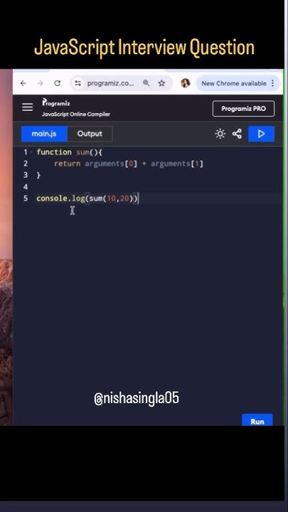 JavaScript Interview Question 🔥@NishaSingla - YouTube
