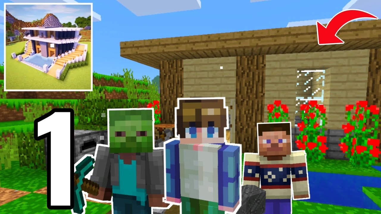 Craft World - HOUSE BUILDING - Survival Gameplay Part 1 - YouTube