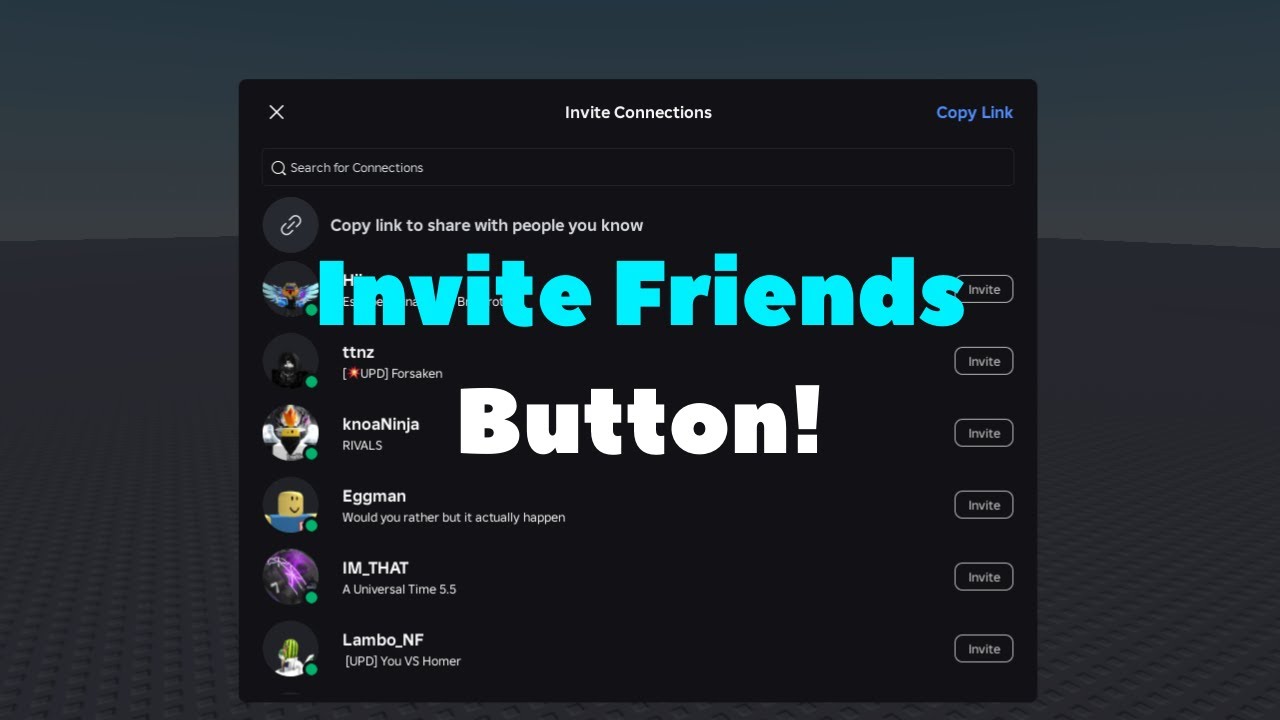 How to Make an Invite Friends Button in Roblox Studio - YouTube