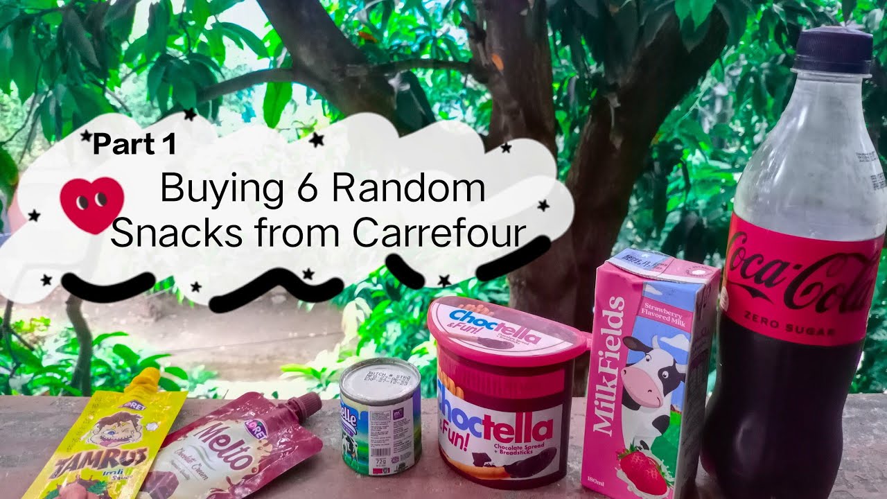 Buying 6 Random Snacks from @carrefour - YouTube