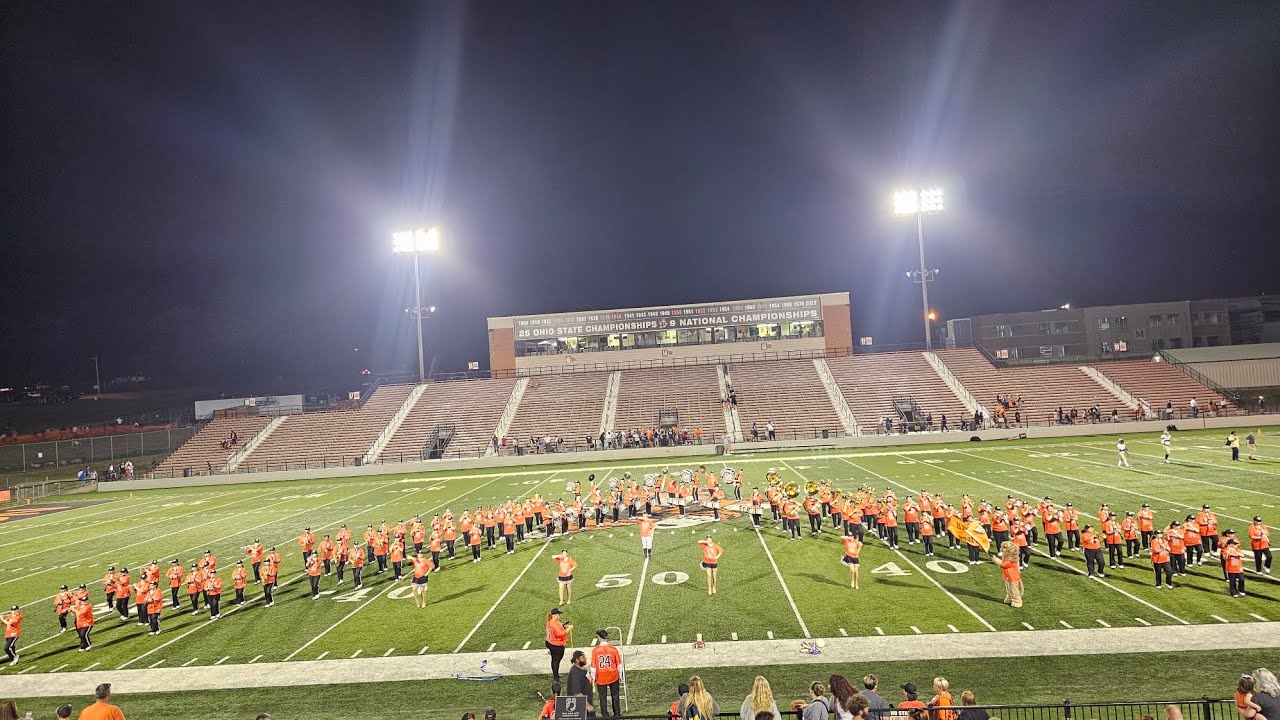 2024 Massillon Tiger Swing Band halftime show. military night. - YouTube