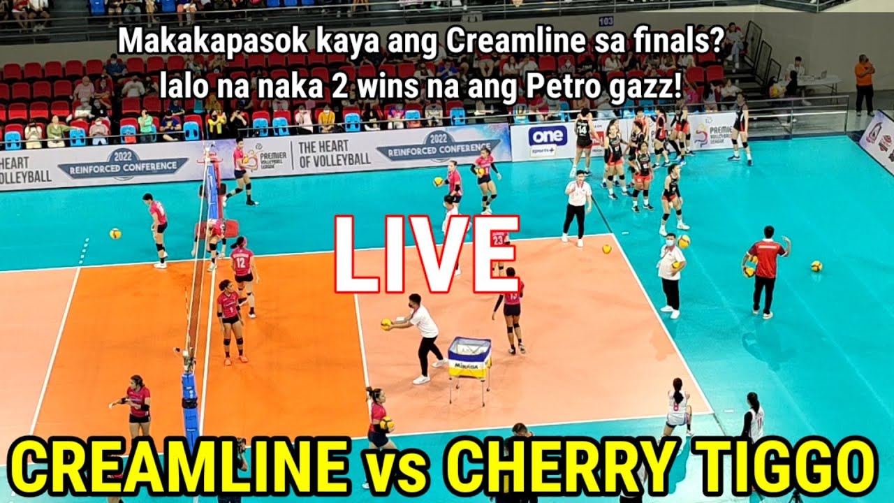 Live now, CREAMLINE VS CHERRY TIGGO |pvl 2022 reinforced conference ...