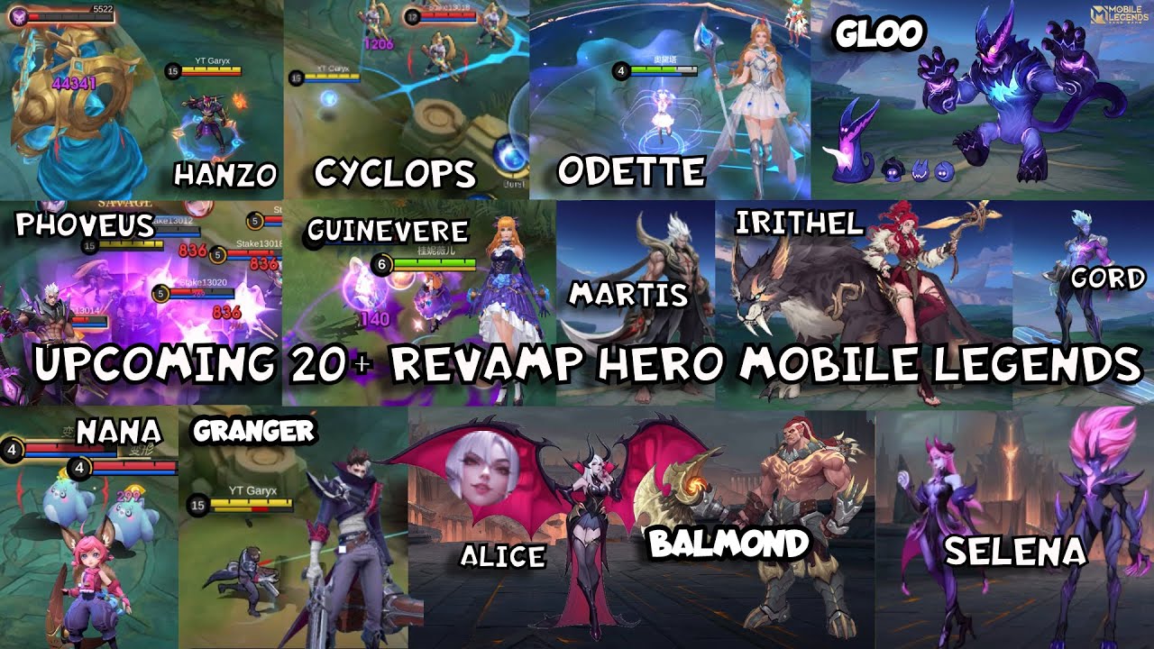 MLBB REVAMP HERO || MOBILE LEGENDS HERO REVAMP || REVAMP HERO MLBB ...