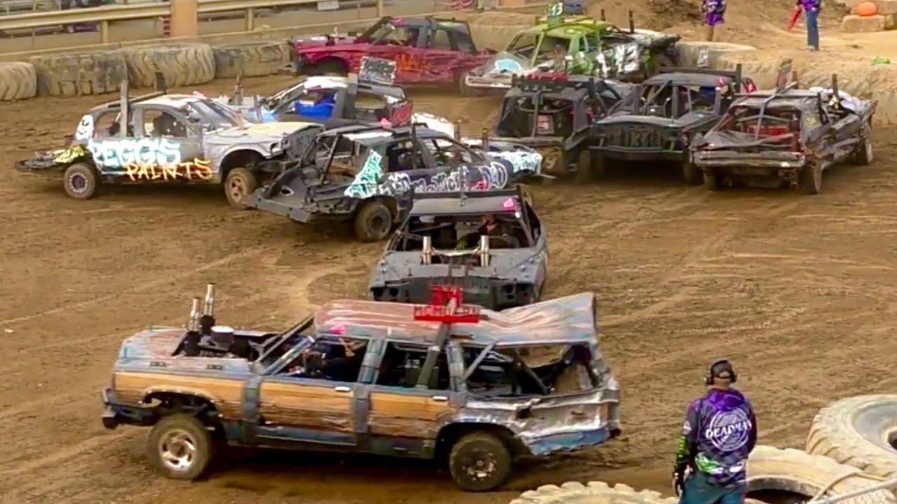 Heat 2 Full Size Superstock Demolition Derby Fayette Fairgrounds Dunbar ...