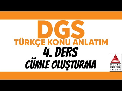 DGS - ALES TÜRKÇE KONU ANLATIM - 4.  DERS \
