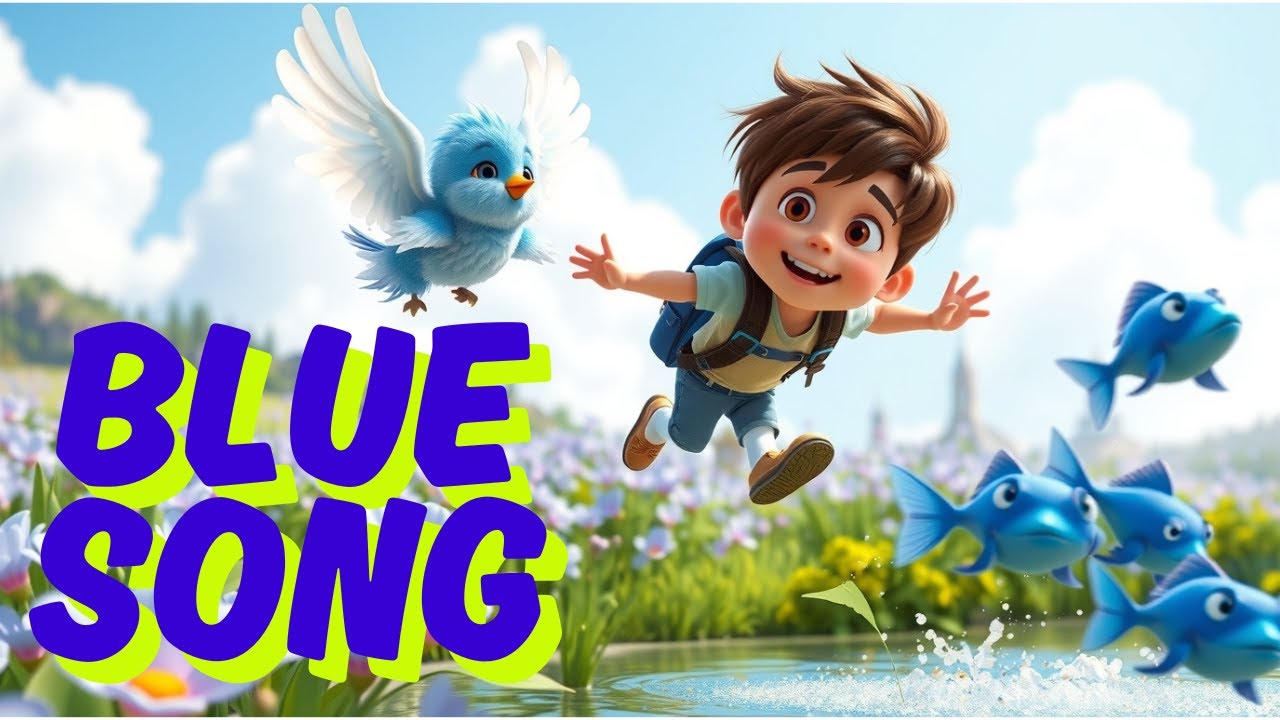 Blue Song | Nursery Rhymes Songs for Kids - YouTube