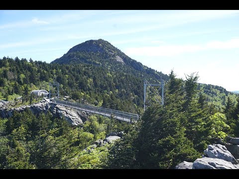 Mile High Swinging Bridge at Grandfather Mountain in North Carolina ...