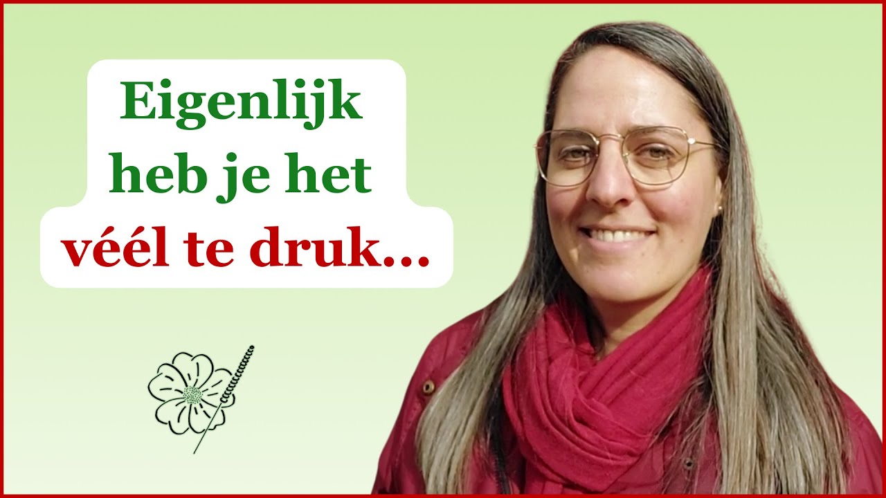 Je hoofd loopt over, eigenlijk heb je het veel te druk... - YouTube