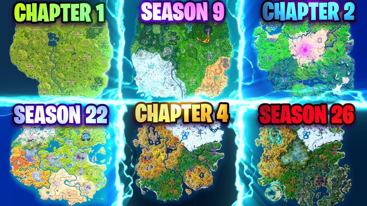 The ENTIRE history of the Fortnite island (detailed showcase) - YouTube