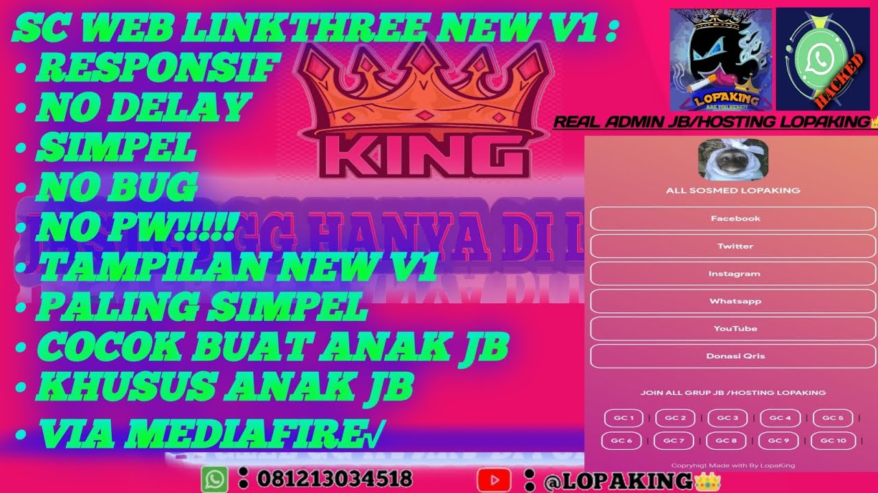 SC WEB LINKTHREE NEW V1||KHUSUS ANAK JB||@lopakingfemess - YouTube