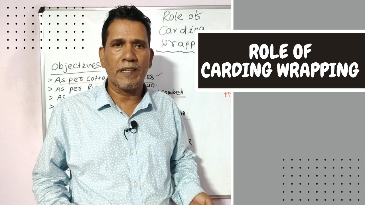 Role Of Carding Wrapping || Reduce Neps from Sliver || Sahoo Textile ...