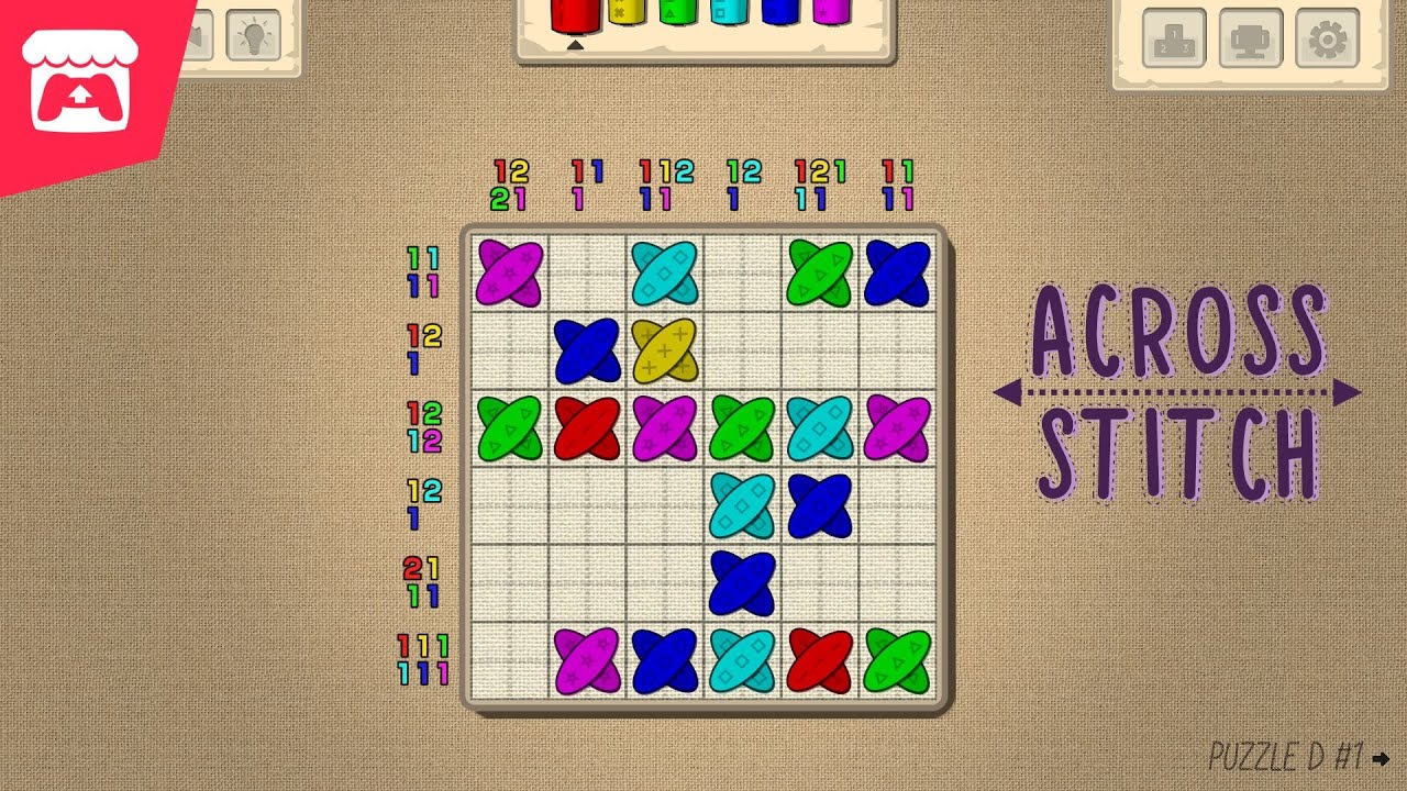 Across-Stitch - Enjoy cross-stitch, logic puzzles that will keep you ...