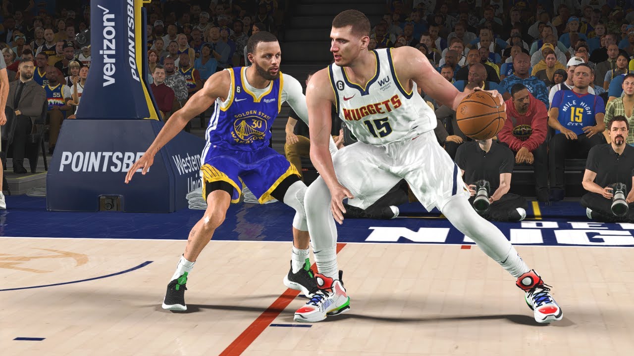 WARRIORS vs NUGGETS | ULTRA REALISTIC GRAPHICS | NBA 2K23 Realistic ...