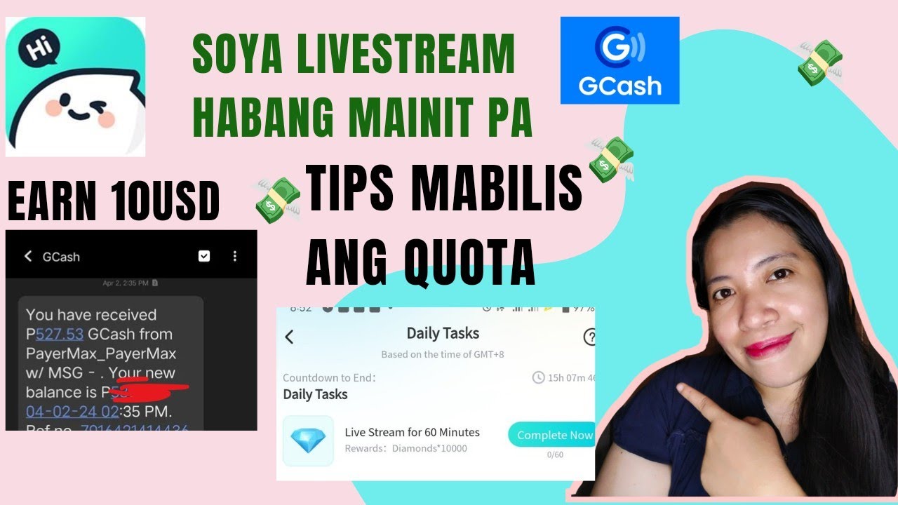 SOYA APP : Livestream PAANO MABILIS ANG QUOTA, MAINIT PA| new earning ...