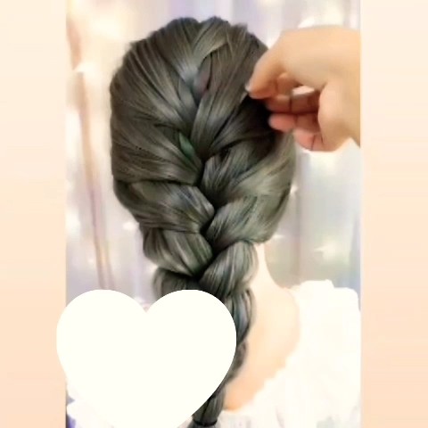 Fluffy Braid tutorial hairstyle #shorts #youtubeshorts - YouTube