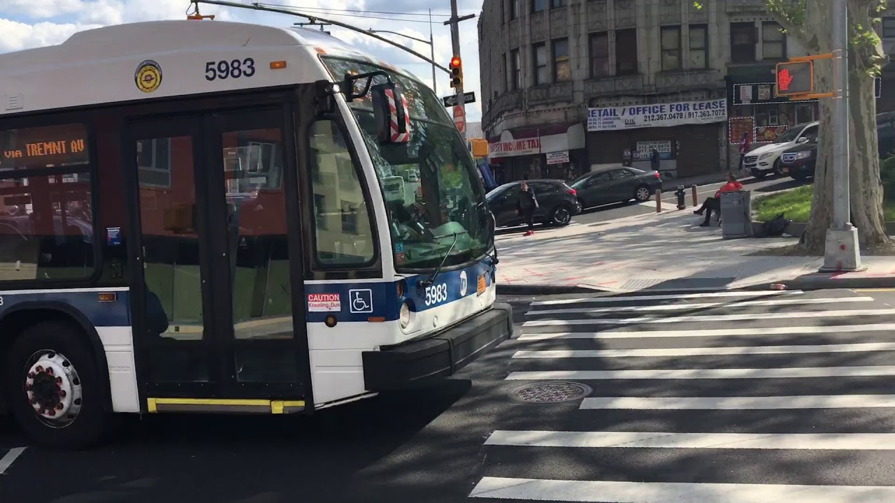 MTA NYC Bus Repainted NovaBus LFSA #5983 Bx42 - YouTube