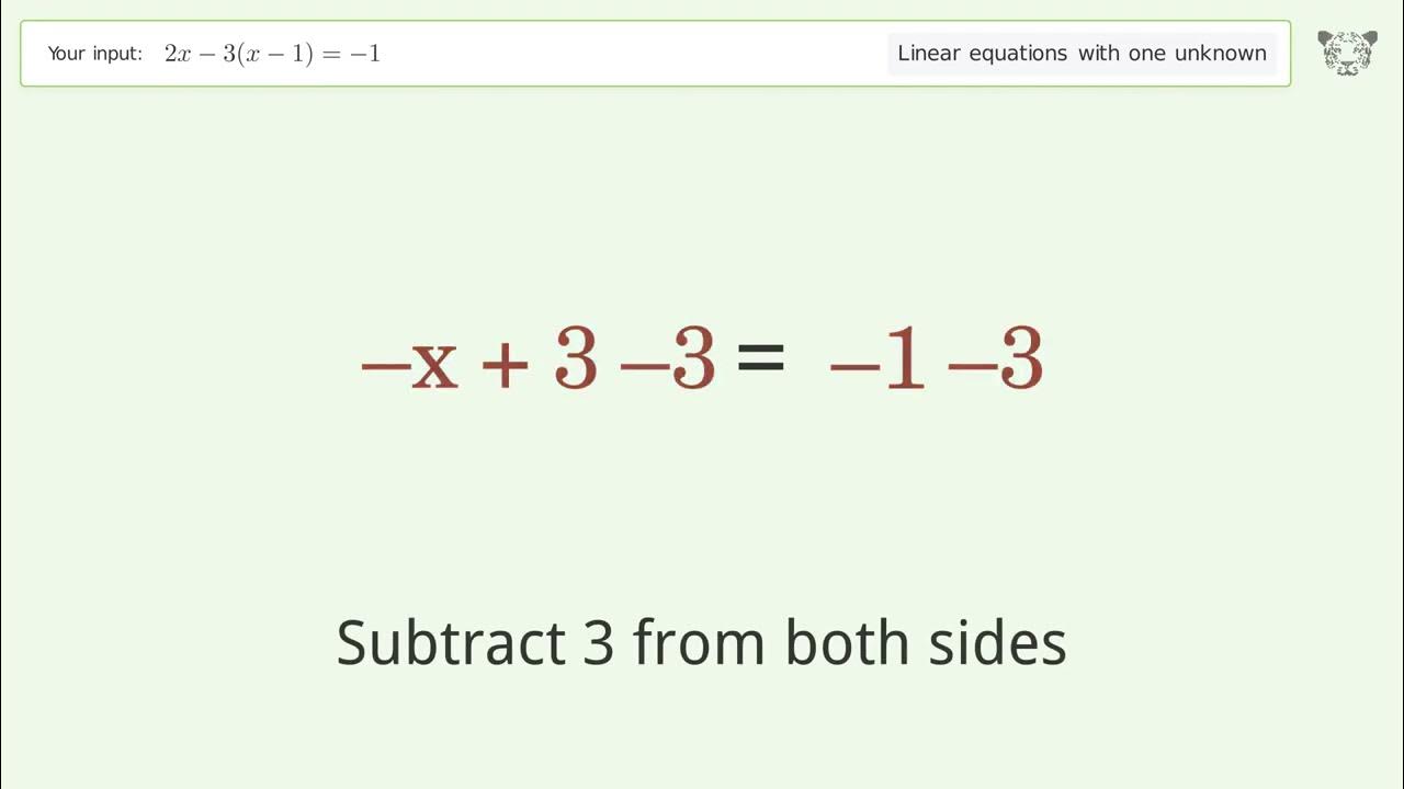 linear-equation-with-one-unknown-solve-2x-3-x-1-1-step-by-step