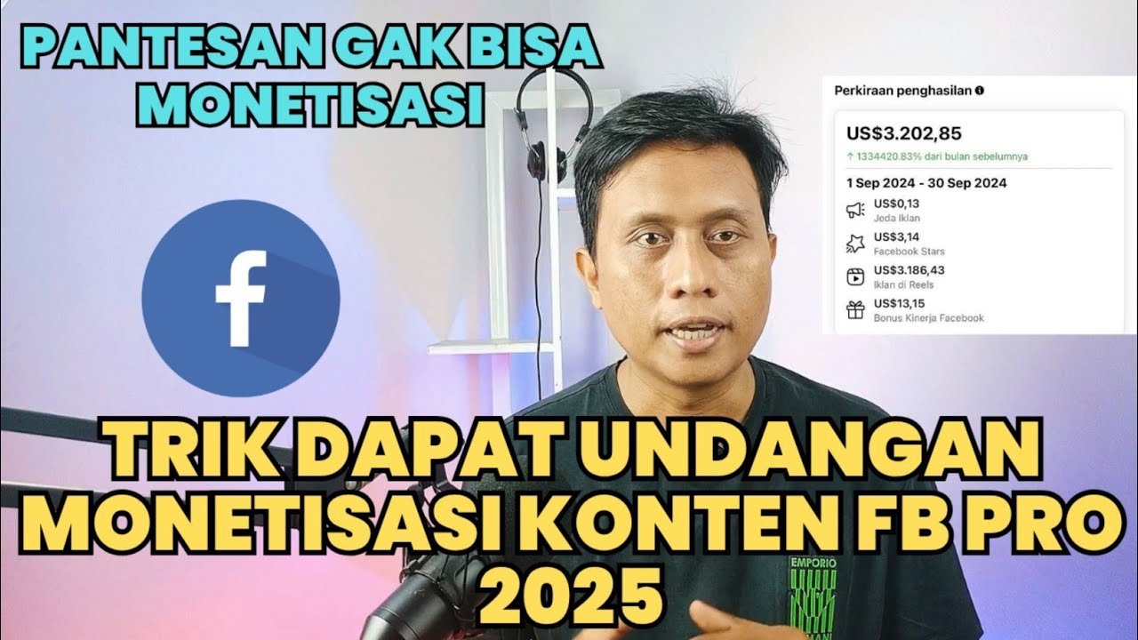 TRIK MENDAPATKAN UNDANGAN MONETISASI KONTEN FACEBOOK PRO 2025 ‼️Tutorial Monetisasi FB pro - YouTube