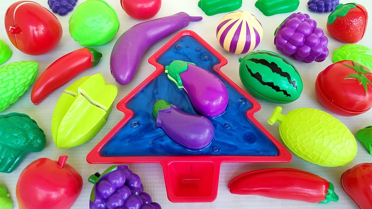 Satisfying Video! ASMR Ingredients Fruits and Vegetables Cutting ...