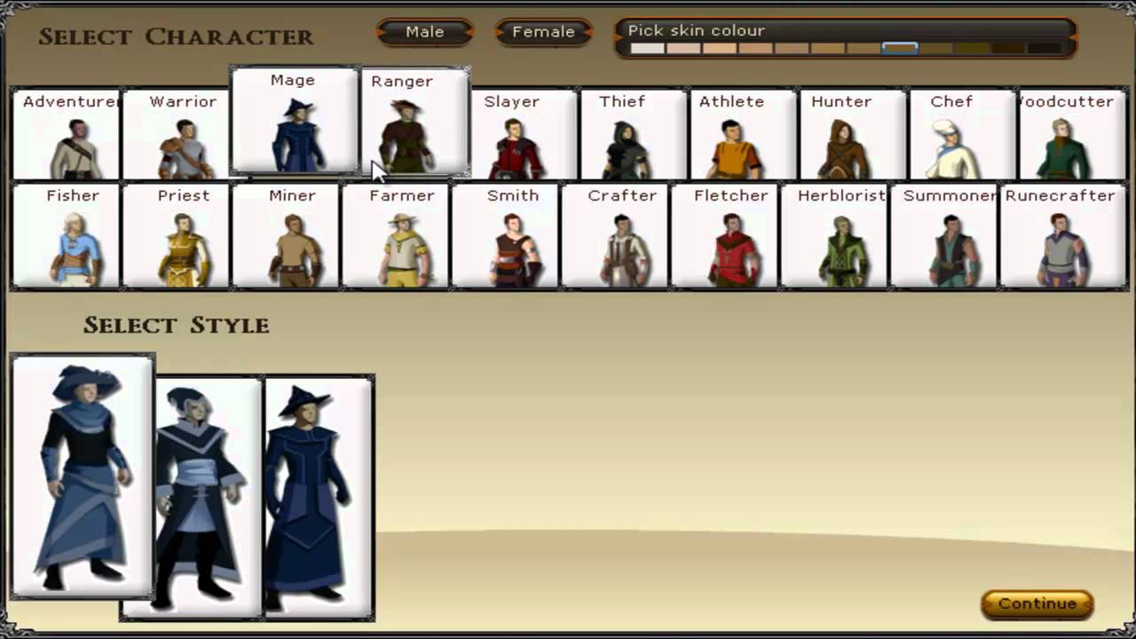 Runescape Beginners Guide! Part 1- Character Creation - YouTube