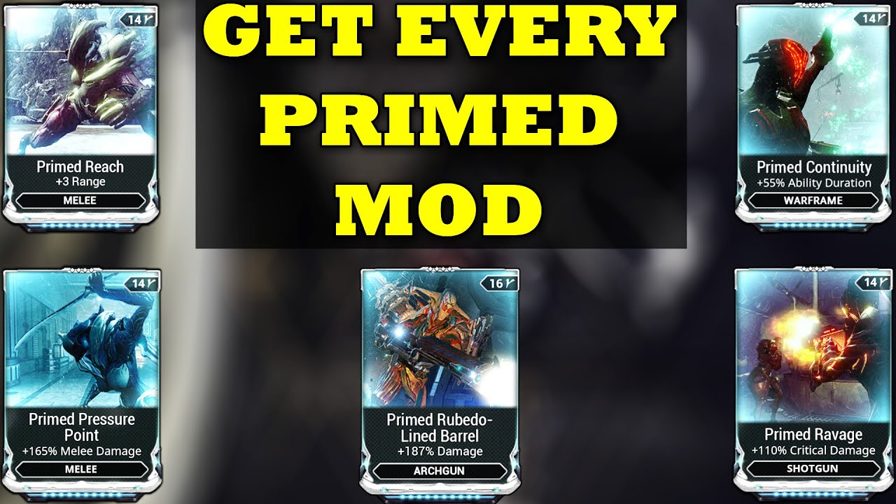 Farm Every Primed Mod And Baro Ki'Teer Item At The Tennocon Relay ...