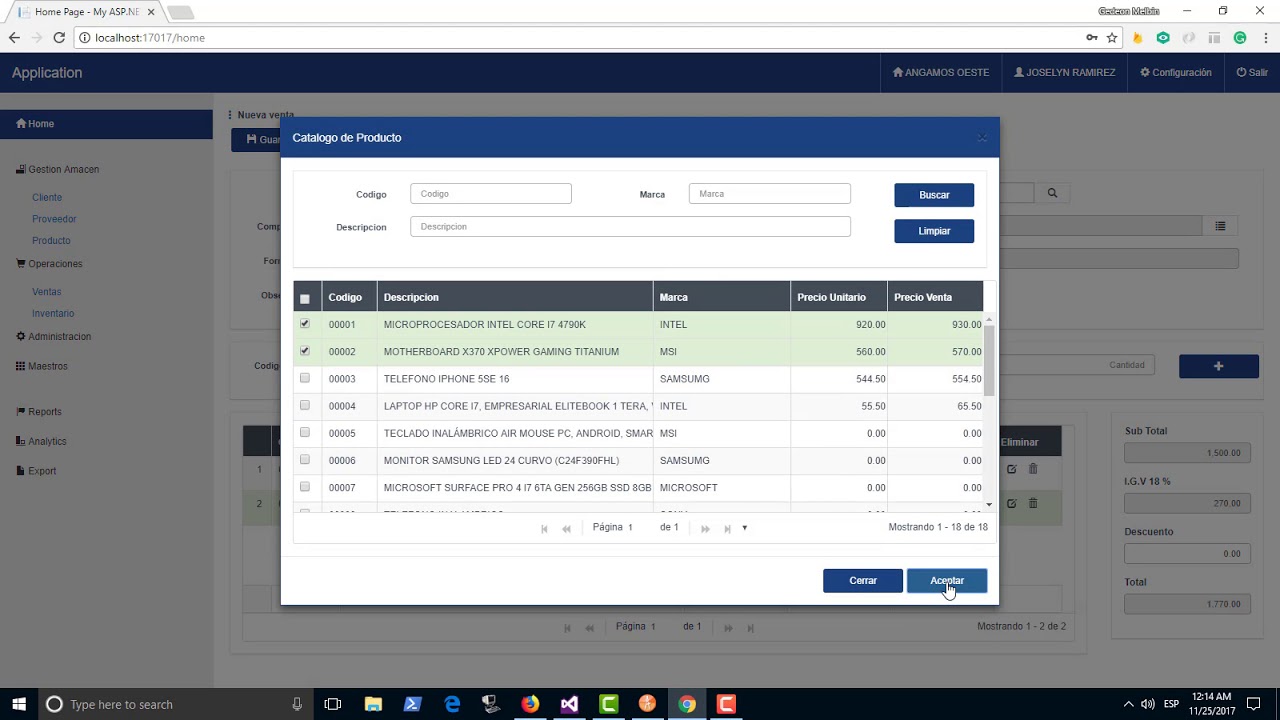 Sistema De Ventas Aspnet Mvc5 C Sql Server Ddd Youtube 9852