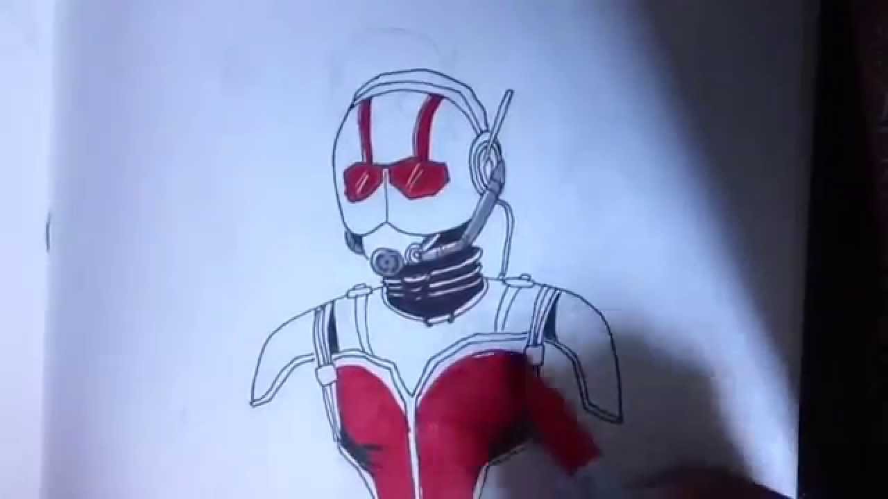 Drawing Ant Man - YouTube