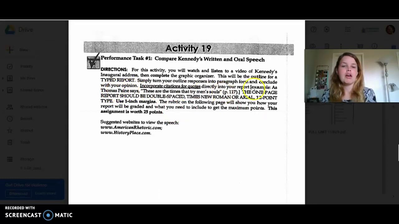 English 11A Unit 7 PT 1 - YouTube