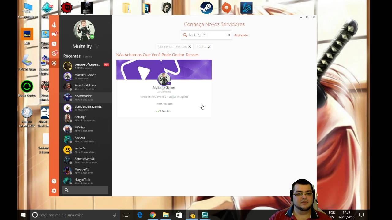 Servidor Curse Voice, como se conectar. - YouTube
