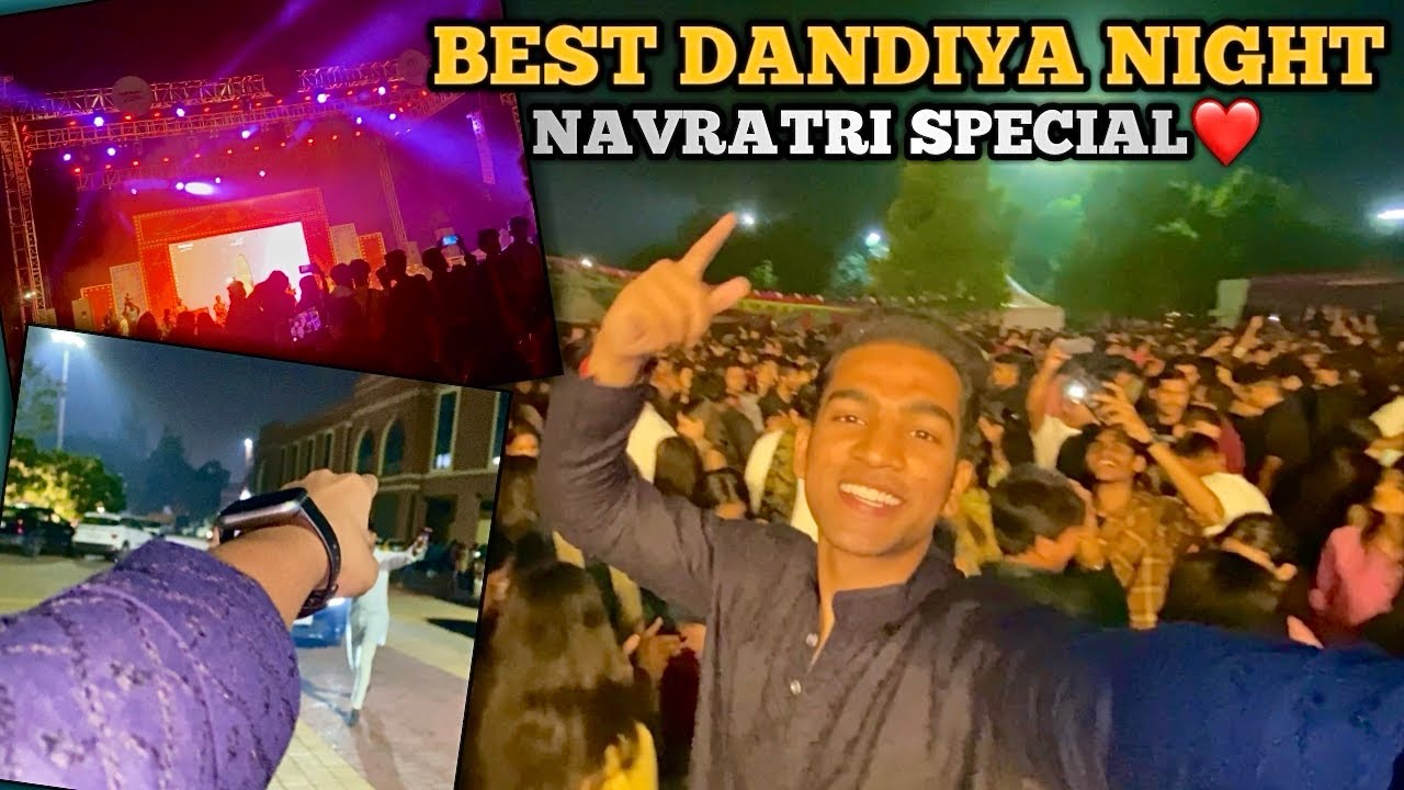 BEST DANDIYA NIGHT EVER 😍DELHI UNIVERSITY DANDIYA EVENT MAJOR DHYAN ...