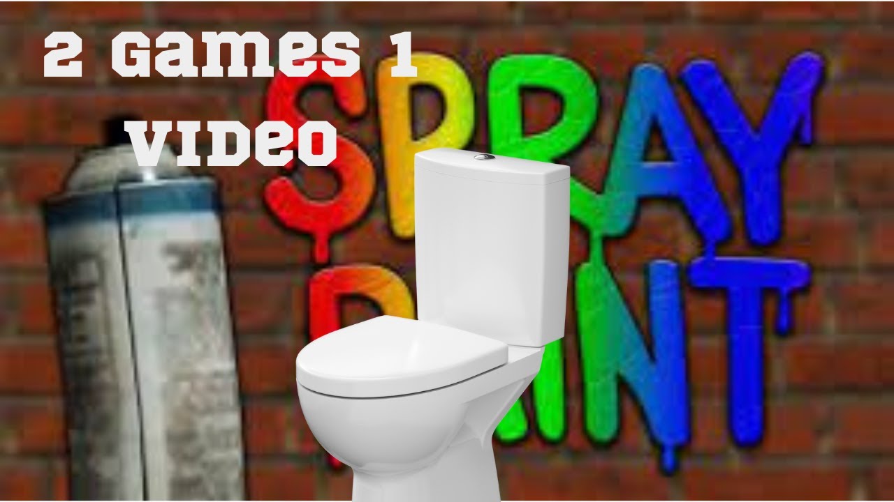 2 games 1 video! (roblox public bathroom simulator + Spray Paint ...