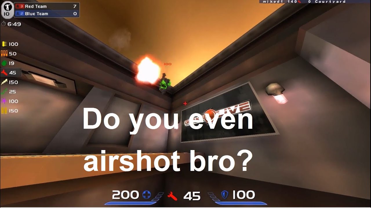 Quake Live - Rocket Launcher Airshots | muh-Lostmysword - YouTube