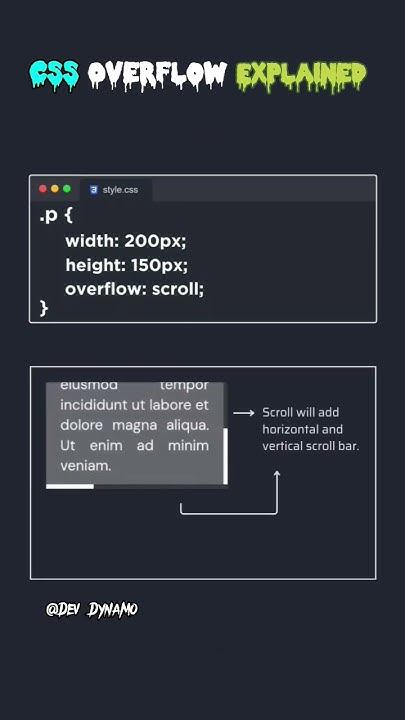How Overflow Works In CSS .#webdevelopment #webdesign #webdeveloper #html #website #css #html # ...