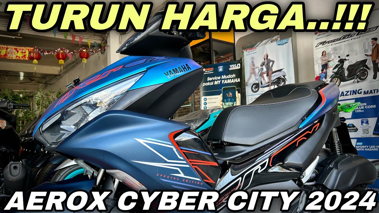 TURUN HARGA‼️AEROX 155 CYBER CITY 2024 - YouTube