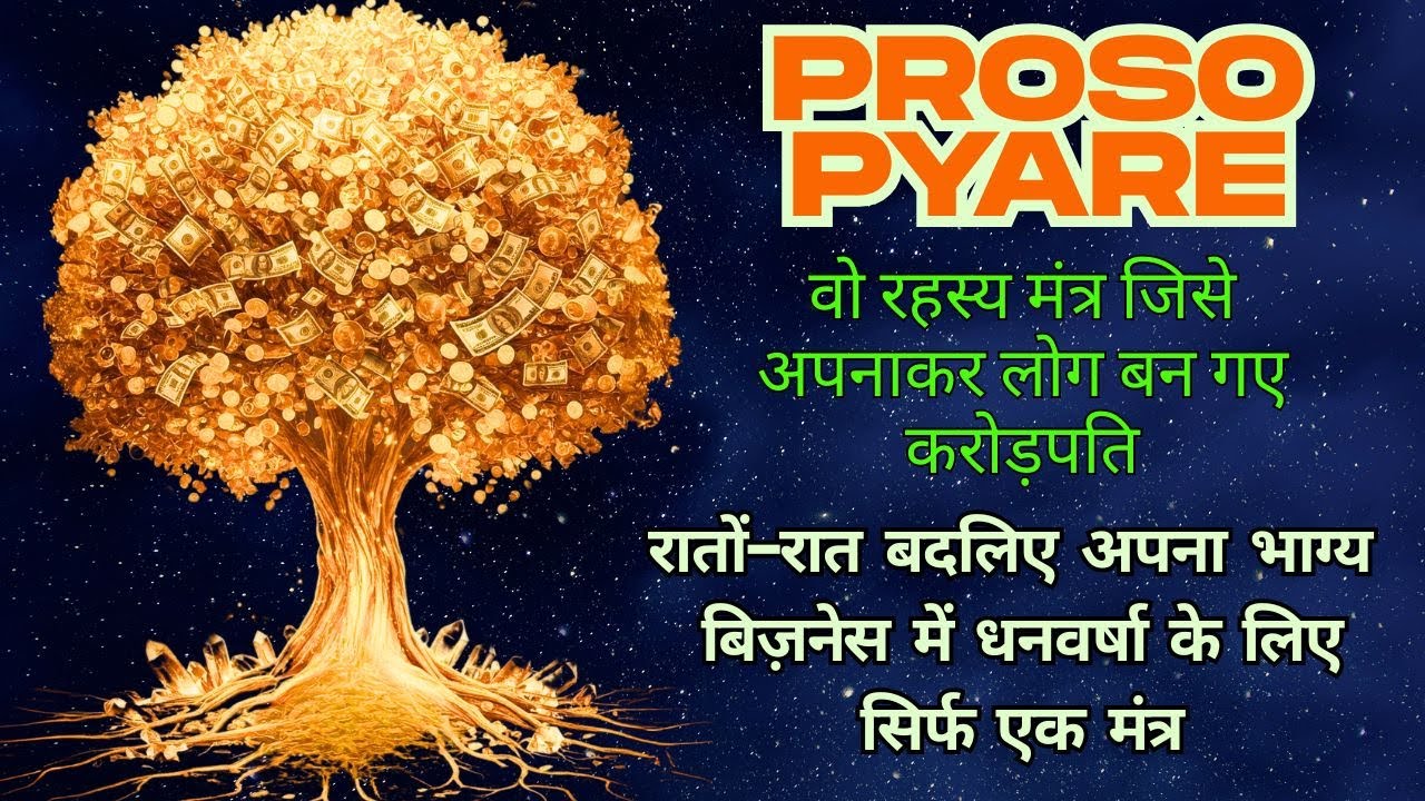 Proso Pyare | वो रहस्य मंत्र जिसे अपनाकर लोग बन गए करोड़पति | बिज़नेस ...