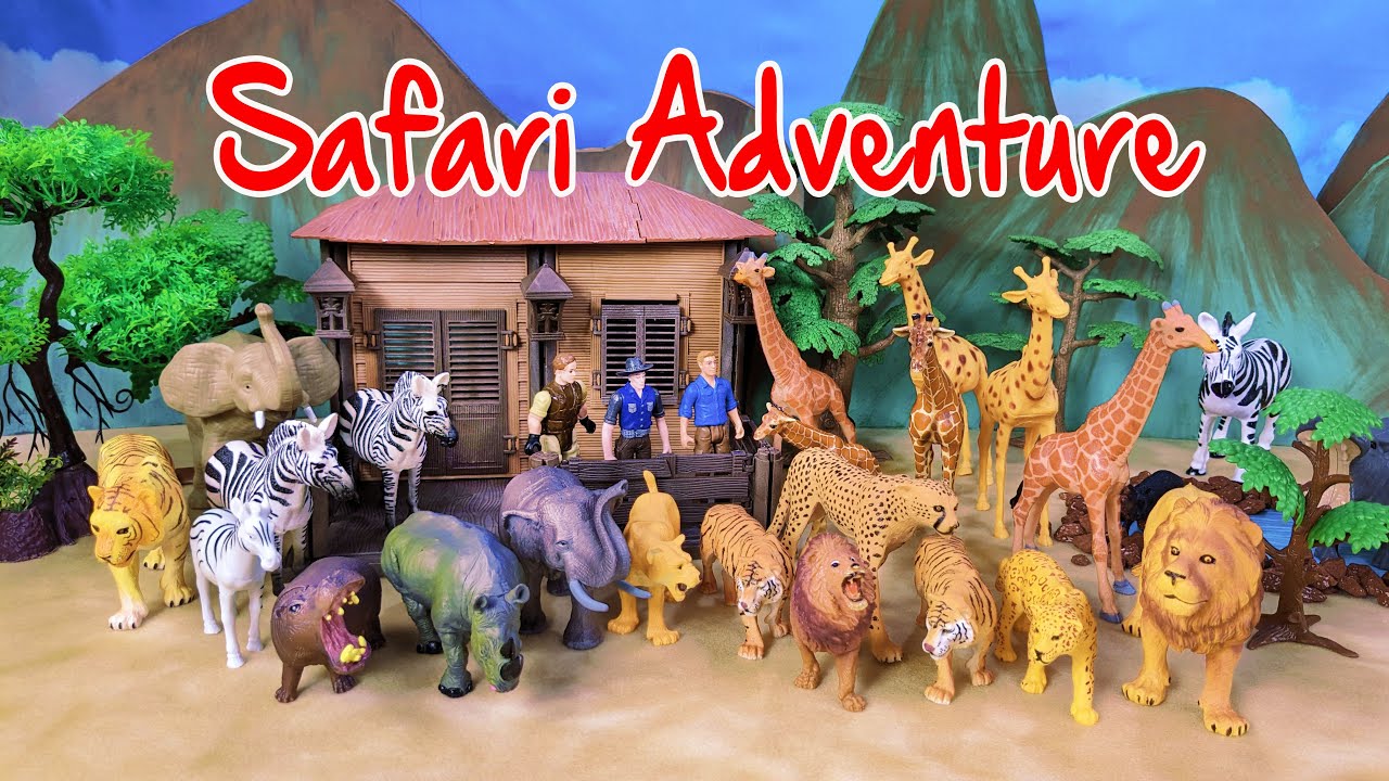 Safari Adventure With Elephants, Zebras, Giraffes, Hippos and Lions🦁🐘🦛🐊 ...