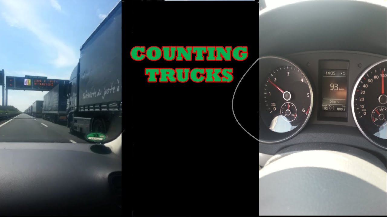 counting trucks [amazing motorway movie] - YouTube