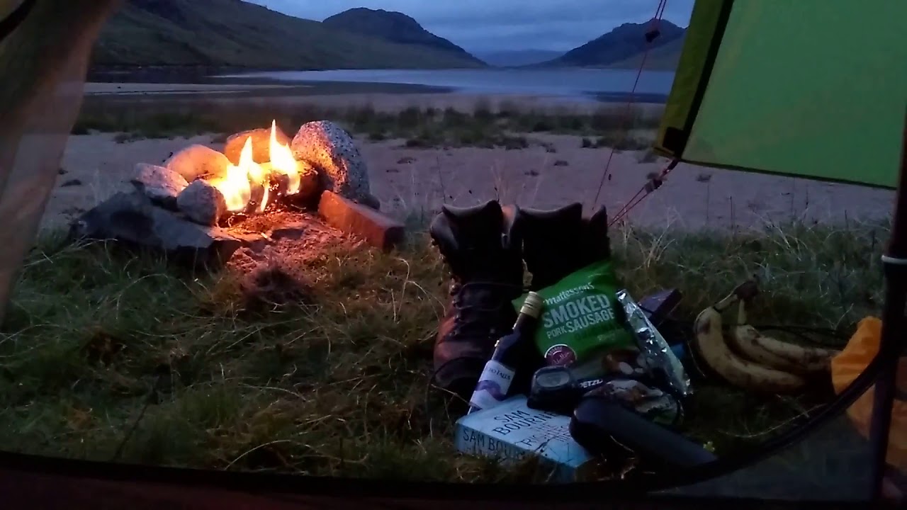 Camping on Loch na h- Earba - YouTube