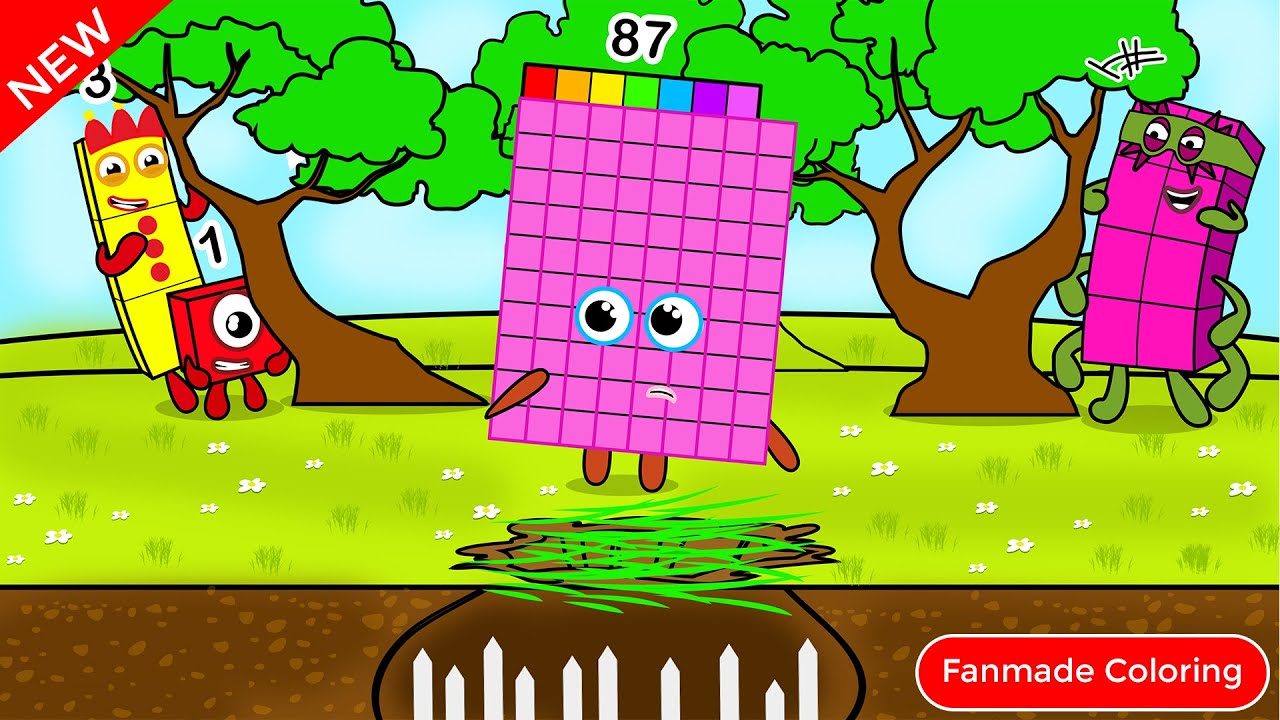 Beware Numberblocks 87! It's a Trap | Numberblocks Fanmade Coloring ...