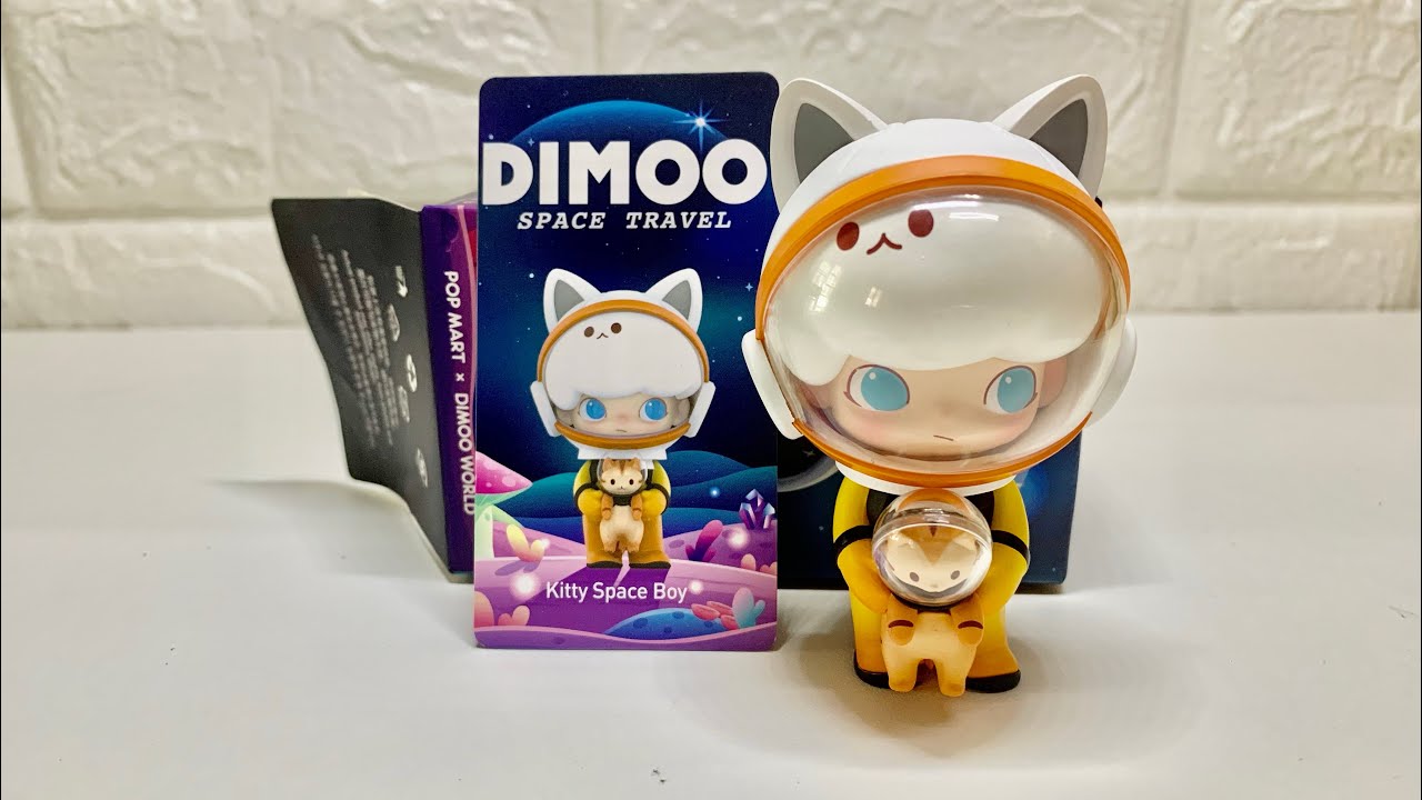 POP MART x DIMOO WORLD Space Travel Kitty Space Boy - YouTube