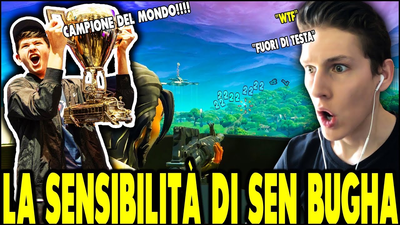 👉 PROVO la SENSIBILITÀ di SEN BUGHA su FORTNITE ITA VINCITORE Della ...