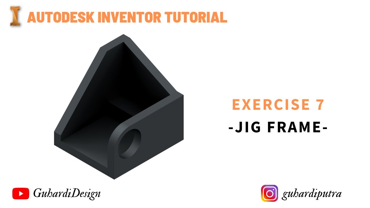 Autodesk Inventor Tutorial | Exercise 7 - Jig Frame - YouTube